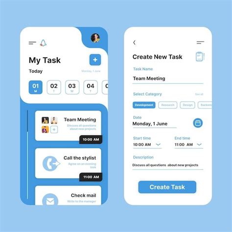 Free Vector Task Management App Interface Task Management App App