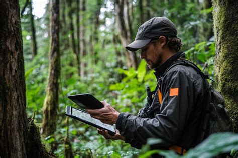 Recording Forest Health Indicators Ar Generative Ai Premium Ai Generated Image