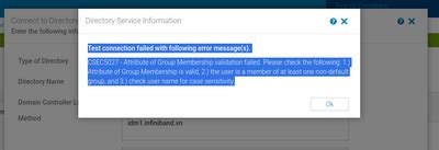 LDAP Import Directory Group Error ObjectGuid Empty DELL Technologies