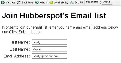 Learn Java By Examples A Simple Html And Jsp Email Subscription List Application