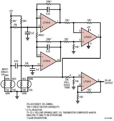 Voltage ICs That Convert An AC Signal Into Its True Rms Value Electrical Engineering Stack