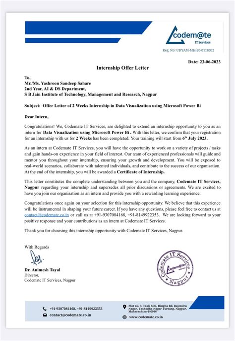 Yashroon Sahare On Linkedin Codemateitservices Datavisualizationusingpowerbi Intern