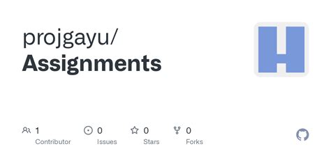Github Projgayu Assignments