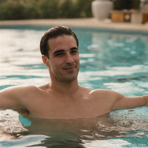 Swimmer In Action Stable Diffusion Online