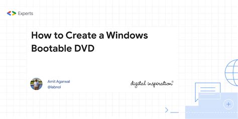 How To Create A Windows Bootable DVD