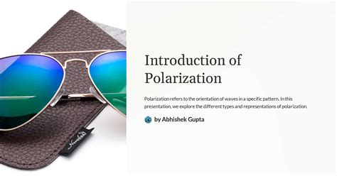 Introduction Of Polarization