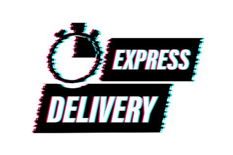 익스프레스 배달 서비스 결함 아이콘 스톱워치로 빠른 시간 배달 주문 벡터 스톡 일러스트레이션입니다 우편에 대한 스톡 벡터 아트 및 기타 이미지 Istock