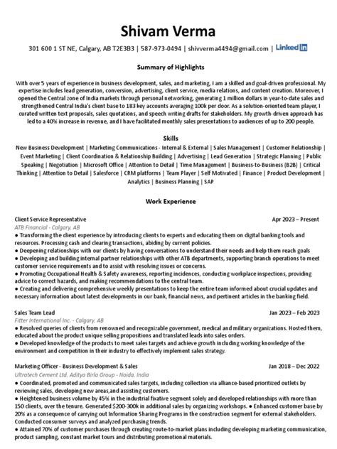 Shivam Vermas Resume Pdf
