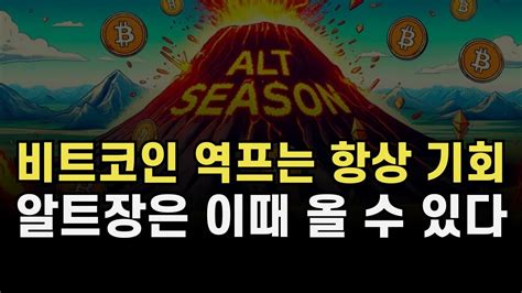 비트코인 다시 김프 진입 알트장은 이때 올 수 있다 Youtube