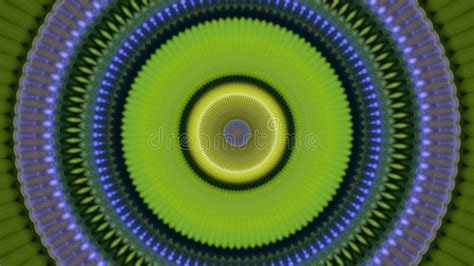 Rotating Concentric Circles Target With Psychedelic Effect Animation Stock Video Video Of