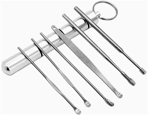 Mipahi Stainless Steel 6 Piece Ear Pick Setspiral India Ubuy