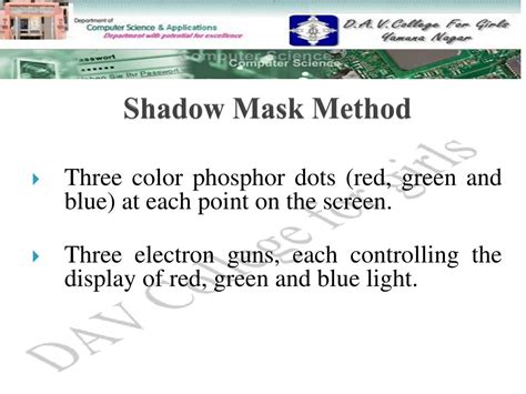Ppt Beam Penetration And Shadow Mask Method Powerpoint Presentation Id 3077907
