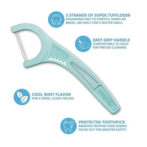 Plackers Twin Line Whitening Flosser 75 Count Medpick