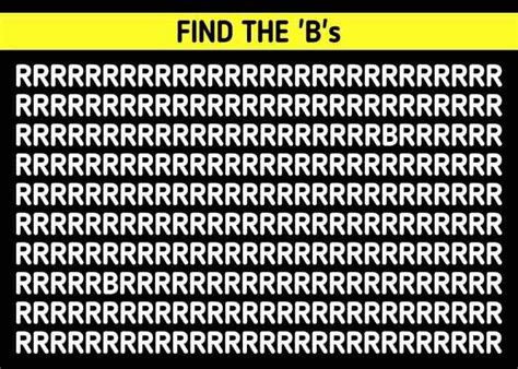 Find B Hidden Among Rs Hidden In The Picture Within Seconds Hurry Up
