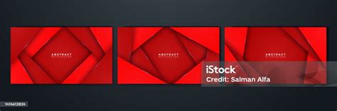 짙은 빨간색 추상 배경 지오메트리가 빛나고 프리젠 테이션 디자인을위한 레이어 요소 벡터입니다 비즈니스 기업 기관 파티 축제 세미나 및 회담을위한 소송 0명에 대한 스톡 벡터