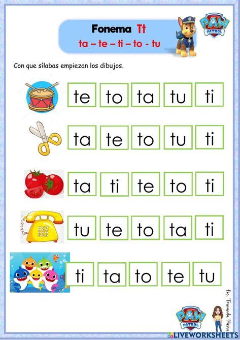 Silabas Ta Te Ti To Tu Para Imprimir