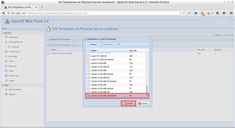 openvz web panel managing openvz containers graphically unixmen