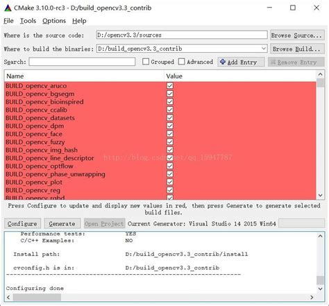 [转]vs2015 opencv3 3 gpu模块和opencv contrib模块的编译以及采用cmake编译opencv contrib时