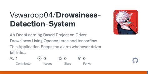Github Vswaroop04drowsiness Detection System An Deeplearning Based Project On Driver
