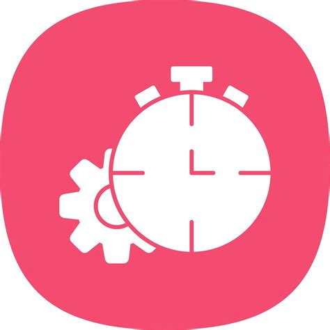 Timeout Glyph Curve Icon 42845743 Vector Art At Vecteezy