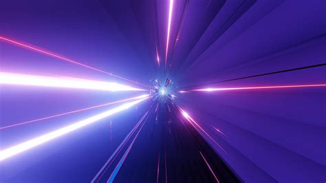 D Rendering Dj Visual Vj Loop With Glowing Neon Lights Glowing Wireframe And A Abstract Space