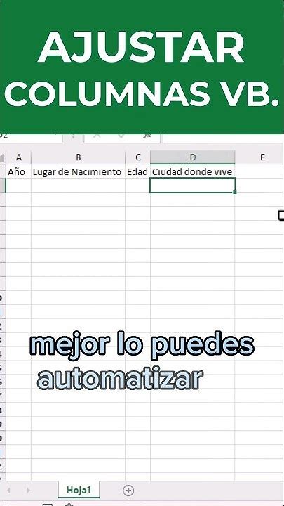 ajustar columnas en excel automaticamente exceltutoriales excel