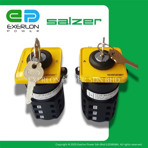 Salzer 1 0 2 A O M Selector Switch Mounting Style Key Lockable Type B53 16a 1p 2p 3p Exerlon