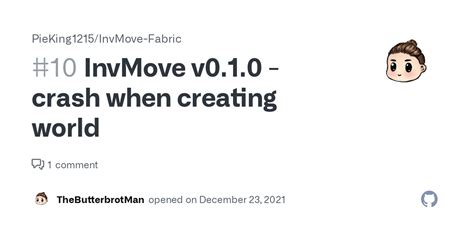 Invmove V010 Crash When Creating World · Issue 10 · Pieking1215