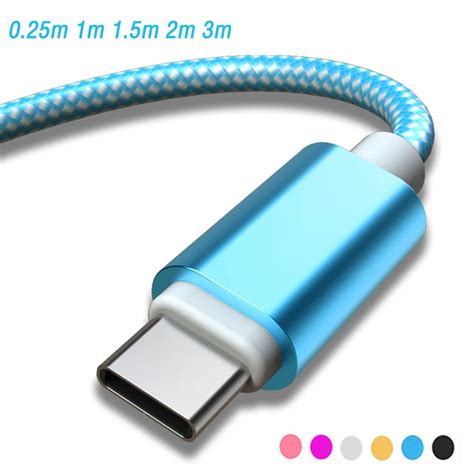 1/2/3 м Usb Тип C Быстрый зарядный кабель для передачи данных для ...