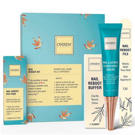 Onsen Secret Nail Care Mmf7 Kit Japanese Nail Buffer Kit Strengthening And Shining Spa