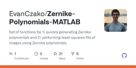 Github Evanczako Zernike Polynomials Matlab Set Of Functions For 1 Quickly Generating
