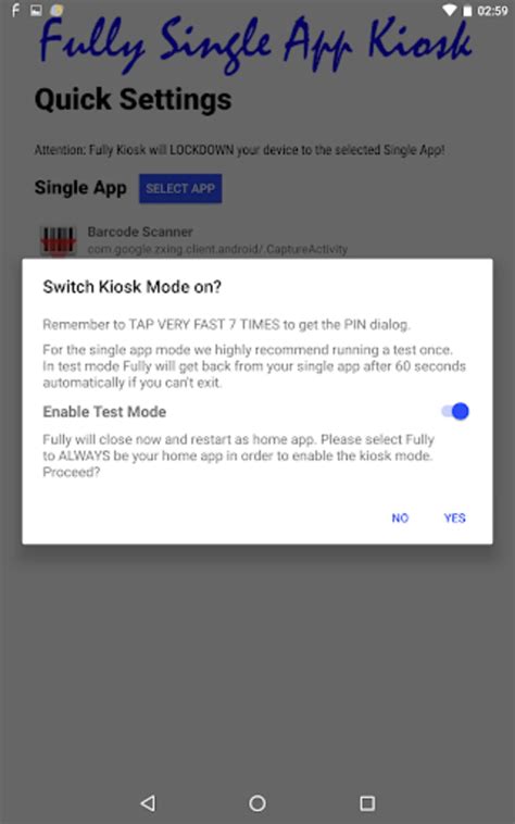 fully single app kiosk apk for android download