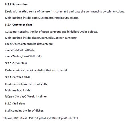 Classes Only Have Methods And No Parameters Issue Nus Cs AY S Pe Dev Response