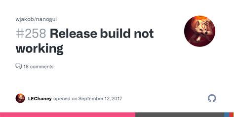 Release Build Not Working Issue Wjakob Nanogui GitHub