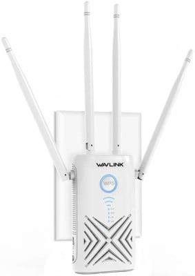 AC1200 Wifi Range Extender White Wall Unit Wiltronics