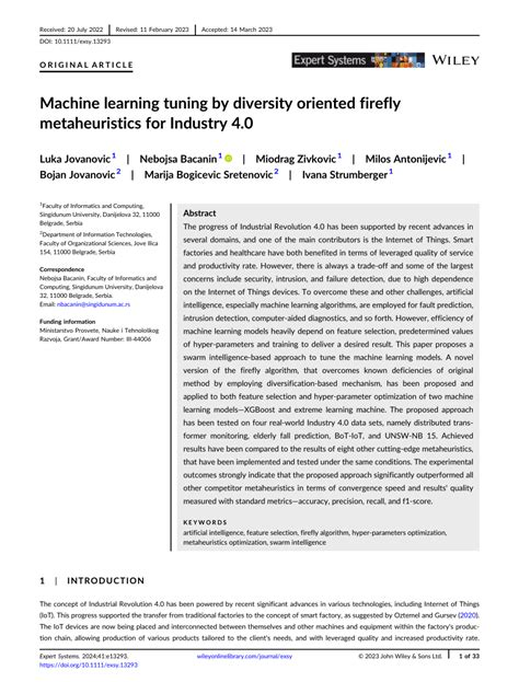 Machine Learning Tuning By Diversity Oriented Firefly Metaheuristics