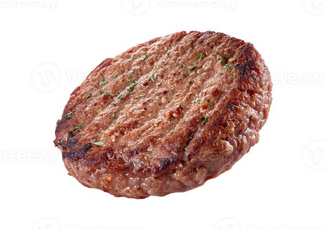 Beef Patty With Grill Marks And Realistic Texture 67595765 Png