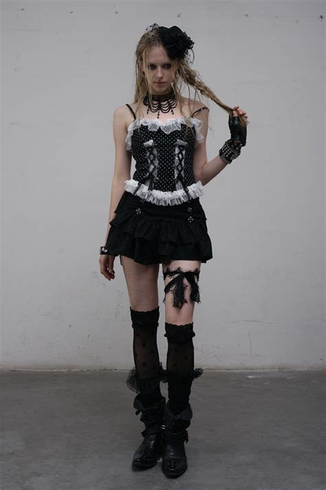 Laced Polka Dot Corset Pixie Rebels
