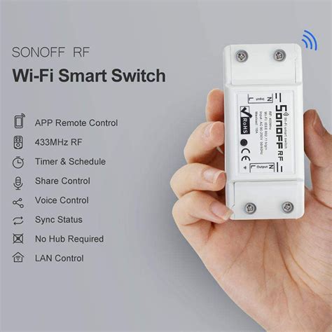Sonoff RFR2 WiFi Wireless Smart Switch RF433 Mhz