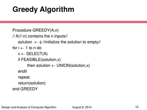 Ppt Design And Analysis Of Computer Algorithm Lecture 5 1 Powerpoint Presentation Id3041831