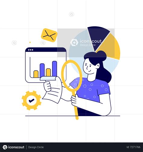 Data Analytics Report Animated Illustration Download In Json Lottie Or Mp4 Format