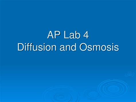 Diffusion And Osmosis Science Lab Assessment At Constance Cross Blog