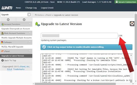 How To Upgrade And Patch Cpanel Whm