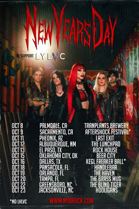 New Years Day Touring This Fall Backstage Axxess