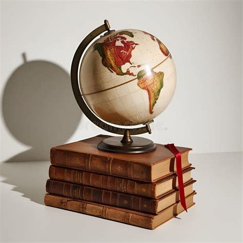 Globe Book With Compass Education Concept Stock Illustration Illustration Of Location Earth