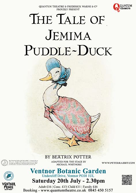 The Tale Of Jemima Puddle Duck Quantum Theatre Ventnor Botanic Garden