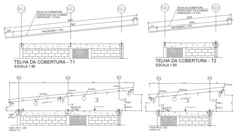 Roof Tile Detail Section Plan And Elevation Dwg Autocad Drawing