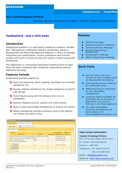vya quiz brochure pdf
