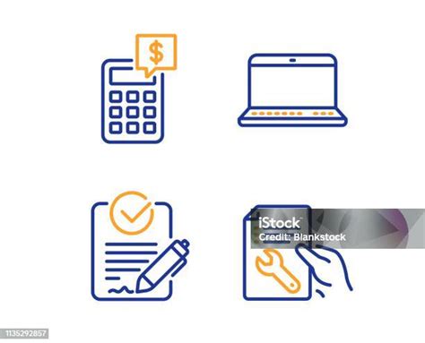 Rfp 노트북 및 계산기 아이콘을 설정 합니다 문서 기호를 복구 합니다 벡터 0명에 대한 스톡 벡터 아트 및 기타 이미지 0명 계산기 Istock