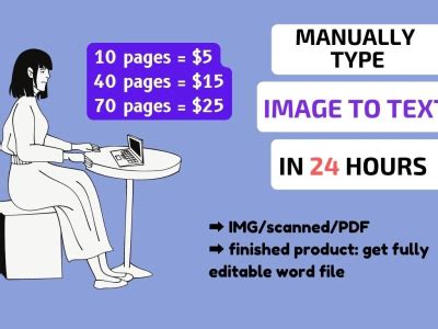 Image To Text Conversion In Word Editable File Upwork